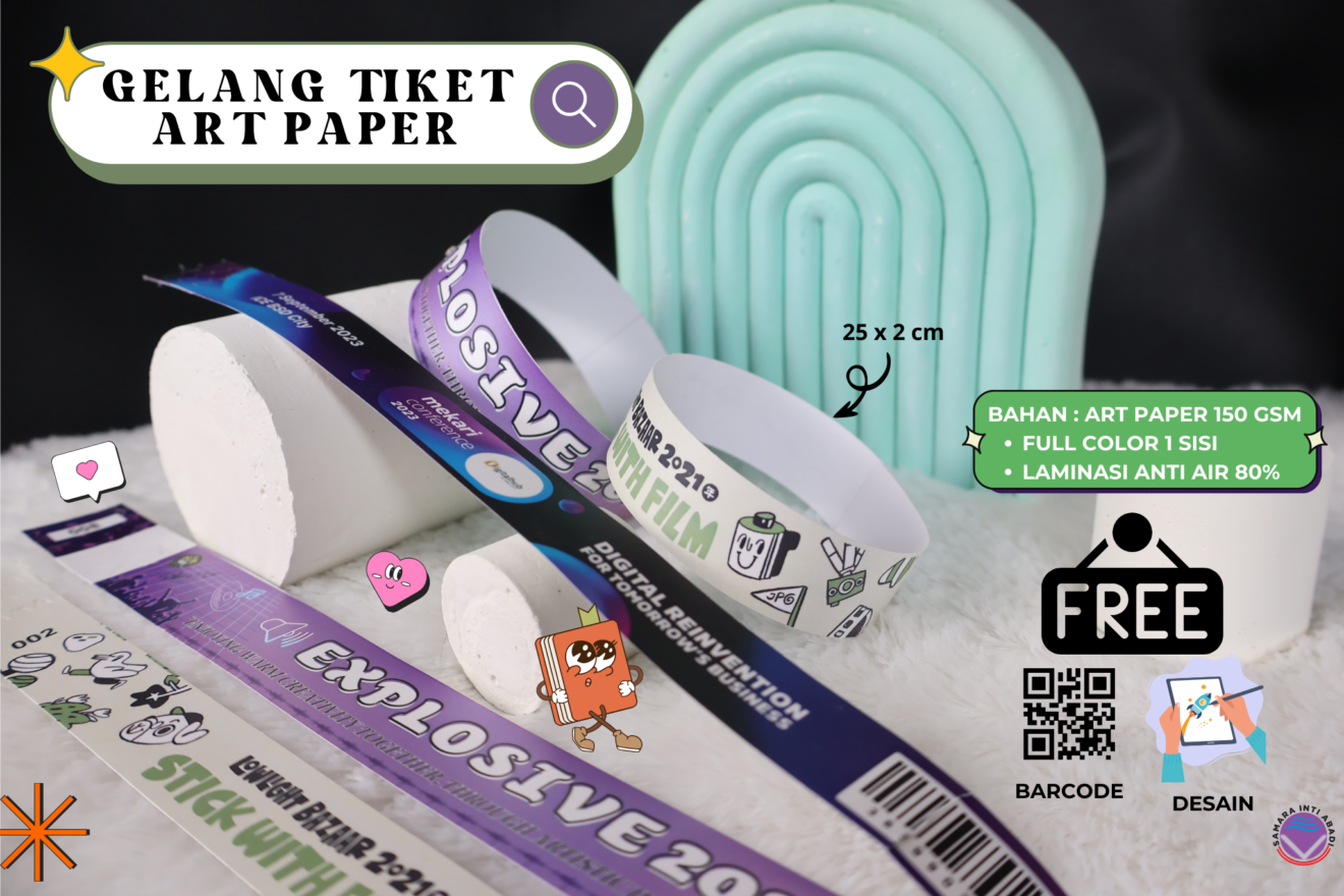 Gelang event konser wahana art paper - Samara Inti Abadi